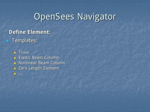 OpenSees