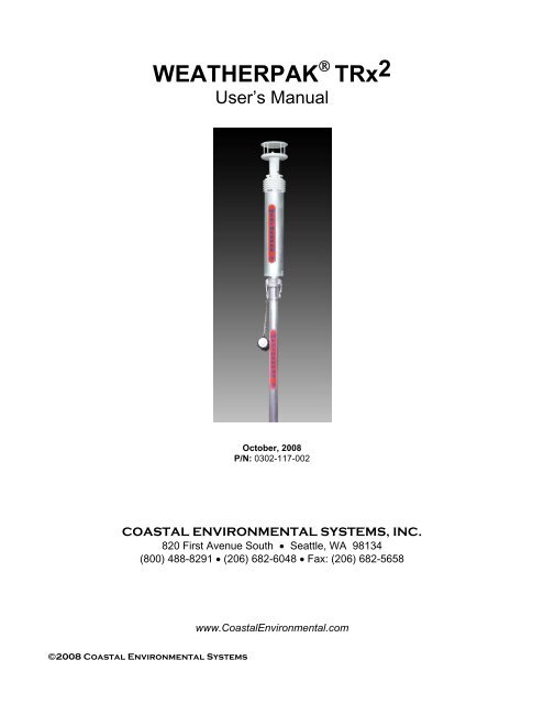 WEATHERPAK TRx2 - Coastal Environmental Systems