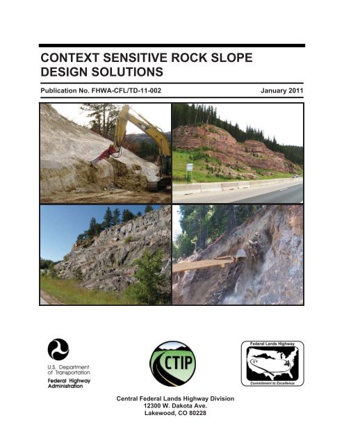 context sensitive rock slope design solutions - Central Federal ...