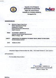 OIC-Schools Division Superintendent - DepEd NegOr Memo