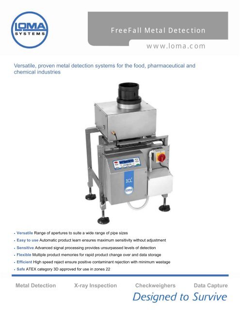 Free Fall Metal Detectors - Loma Systems