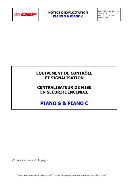 PIANO S & PIANO C - DEF