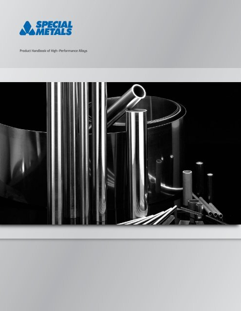 Special Metals Product Handbook - PCC Energy Group
