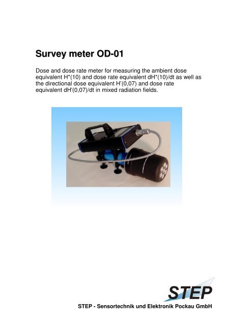 Survey meter OD-01 - STEP Sensortechnik und Elektronik Pockau ...