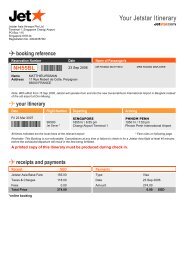 Your Jetstar Itinerary/Tax Invoice - Free