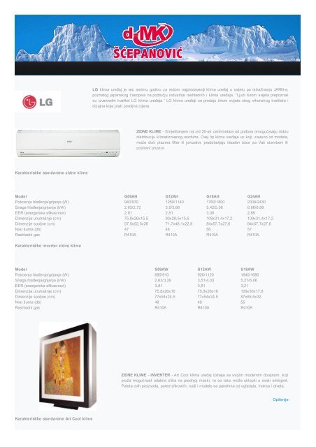 LG klime Podgorica - Scepanovic klime