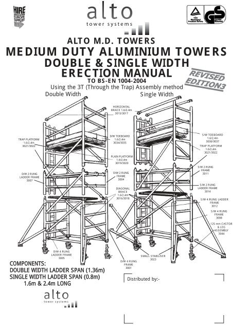 MEDIUM DUTY ALUMINIUM TOWERS - ALTO Towers