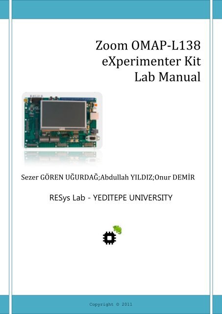 Zoom OMAP-L138 experimenter Kit Lab Manual