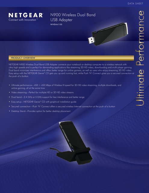 N900 Wireless Dual Band USB Adapter - Netgear