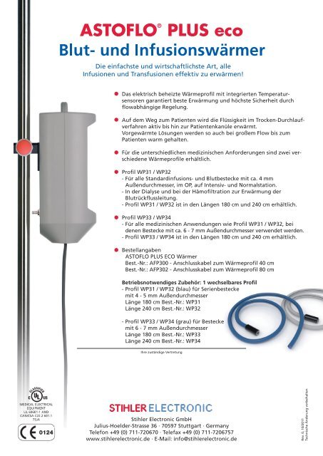 astoflo plus eco - Stihler Electronic