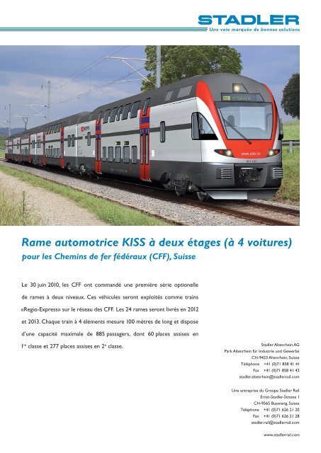 Rame automotrice KISS à deux étages (à 4 voitures)