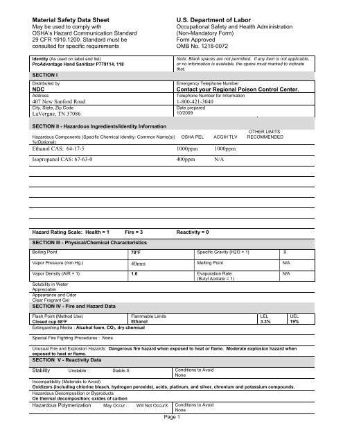 hydrogen peroxide msds
