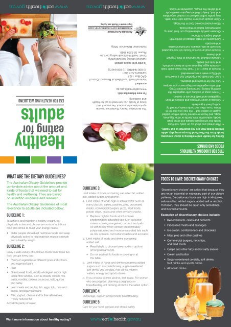 Healthy eating for adults - Brochure (PDF, 3.03MB) - National Health ...