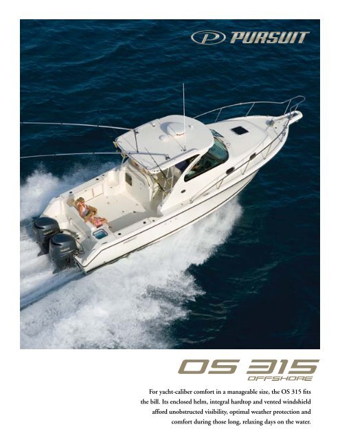 OS 315 Offshore - Pursuit Boats