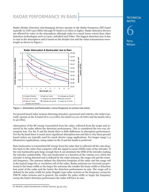 RADAR PERFORMANCE IN RAIN - FLIR.com