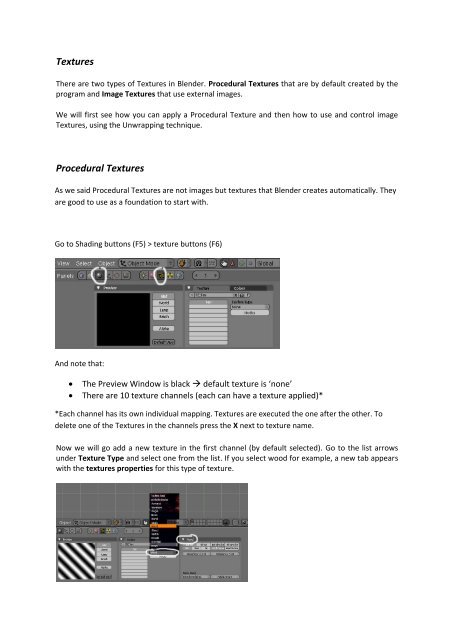 Textures Procedural Textures