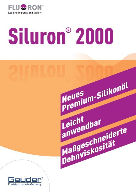 Was ist das Besondere an Siluron 2000? - fluoron