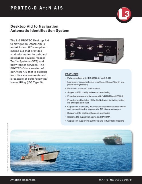 Protec-D A T O N AIS - L-3 Aviation Recorders