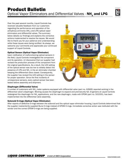 Product Bulletin - Liquid Controls