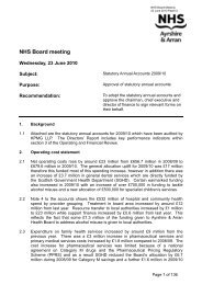 Appendix 2 - Board paper template V2 - NHS Ayrshire and Arran.