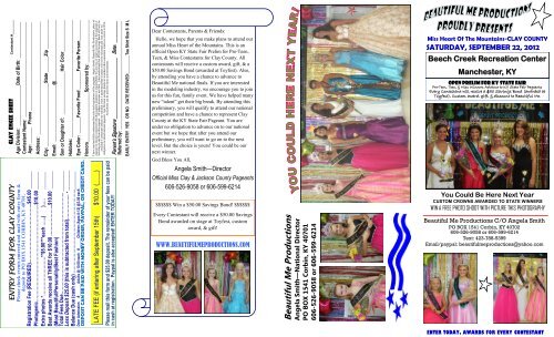 Beautiful Me Productions!