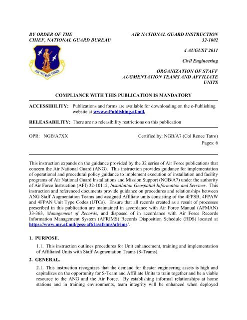 NGB/A7 - NGB Publications and Forms Library