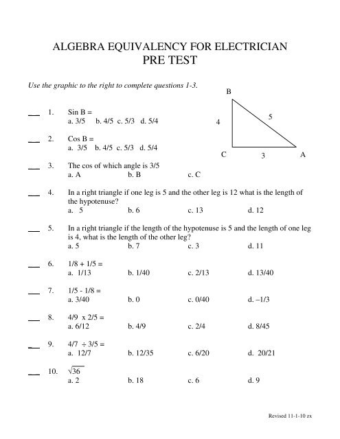 PRE TEST - WECA