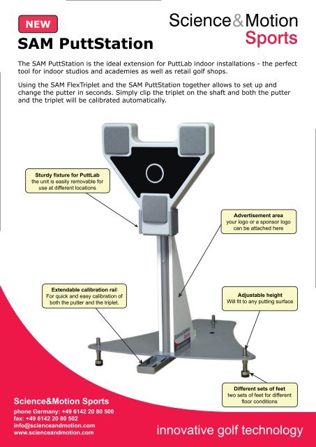 SAM PuttStation - Science & Motion Golf