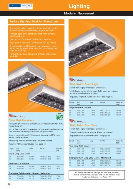 Lighting - WF Senate