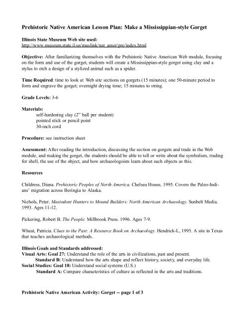 Make a Mississippian-style Gorget - Illinois State Museum