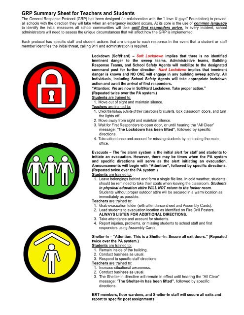General Response Protocol (GRP)