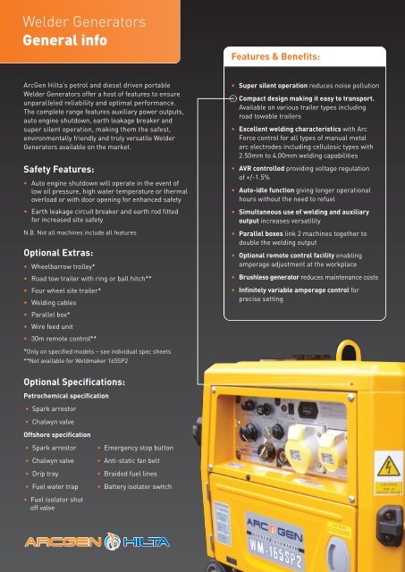 WELDMAKER GENERAL INFO.pdf - Welding Generators
