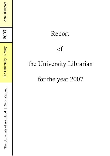 The University of Auckland Library | Te Tumu Herenga