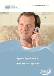 Nurse Call Equipment Spares - Static Systems Group plc