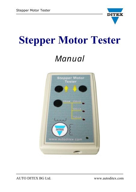 Automotive Stepper Motor Tester - Autoditex.com