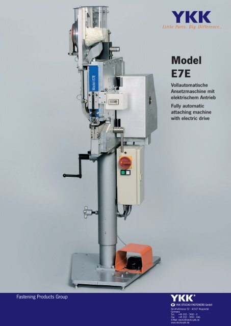 Model E7E - YKK STOCKO FASTENERS GmbH