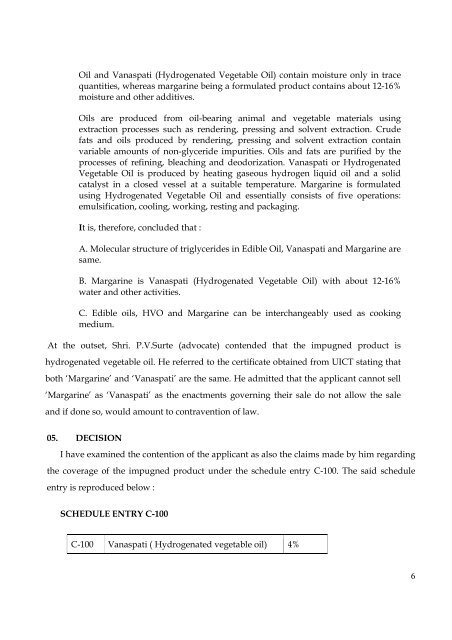 Bunge India Pvt. Ltd. - Department Of Sales Tax