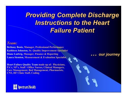 Providing Complete Discharge Instructions to the Heart Failure Patient