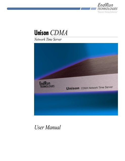 Unison CDMA - EndRun Technologies