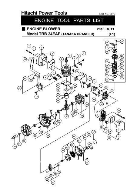 Parts List (PDF) - Tanaka