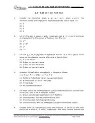 Sample Test Paper - GATE