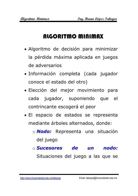 ALGORITMO MINIMAX
