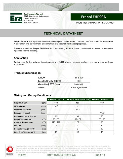 Erapol EHP90A - Era Polymers