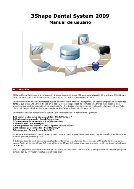 3Shape Dental System 2009 Manual de usuario - Support - 3Shape