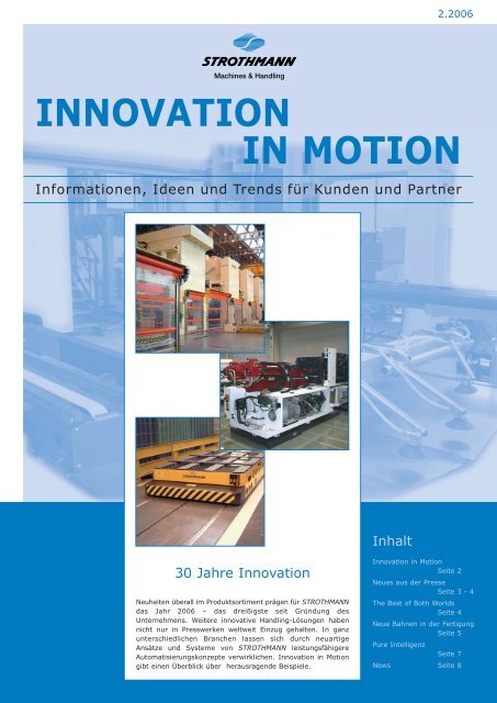 INNOVATION IN MOTION - Strothmann