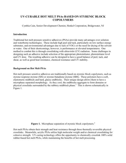 Download Paper - PSTC. Pressure Sensitive Tape Council