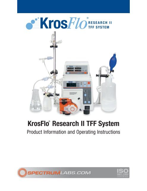 KrosFlo Research II TFF System - Spectrum Laboratories, Inc.