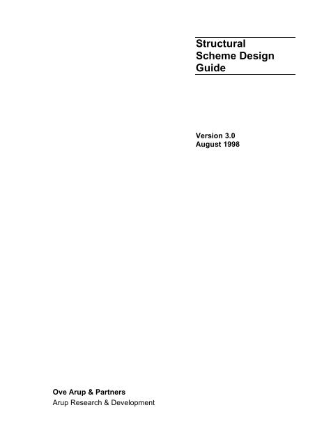 Structural Scheme Design Guide - Cover - Index of