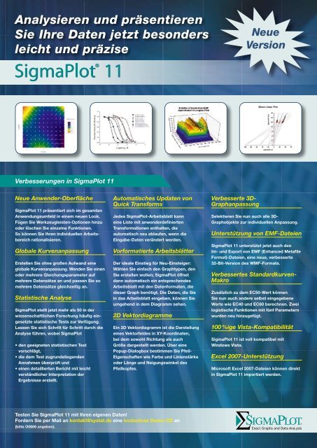 SigmaPlot 11 - Systat Software GmbH