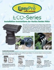 Multi-Vent Underliner System - EasyPro Pond Products